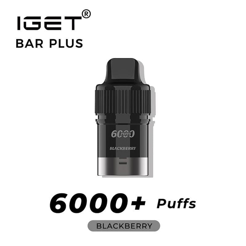 iGET Bar PLUS Pod V2 (6000 Puffs) - Blackberry — Vape Traders NZ